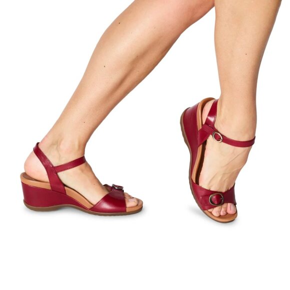Dansko | Shoes | New Dansko Arielle Wedge Sandals Leather For Women In ...